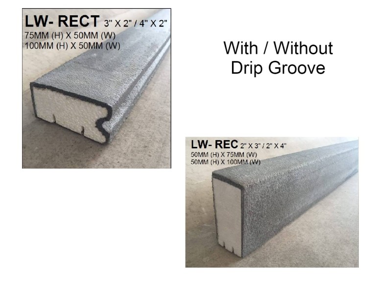 Lightweight Coping | Window Coping | The Foam Shop LovelyTeik