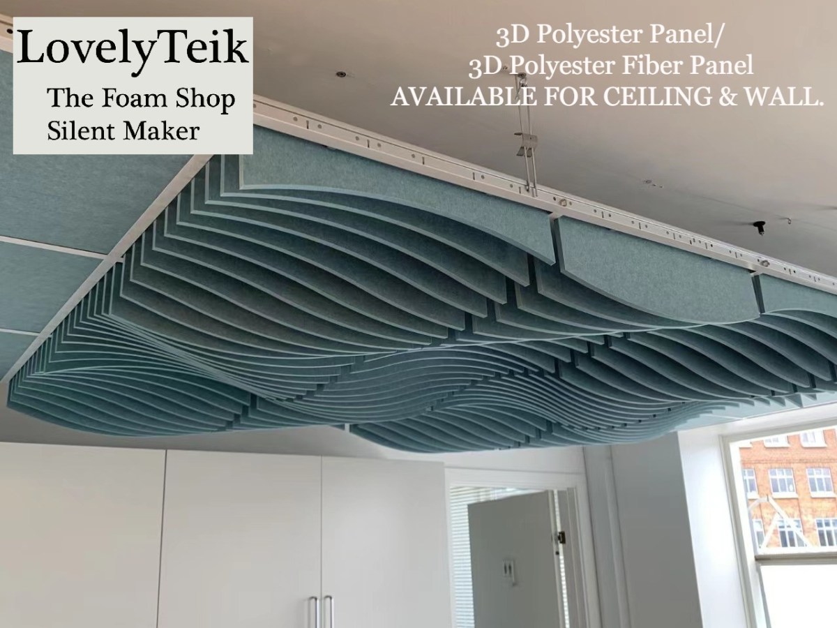 3D Polyester Fiber Panel | Decorative Acoustic Treatment Malaysia