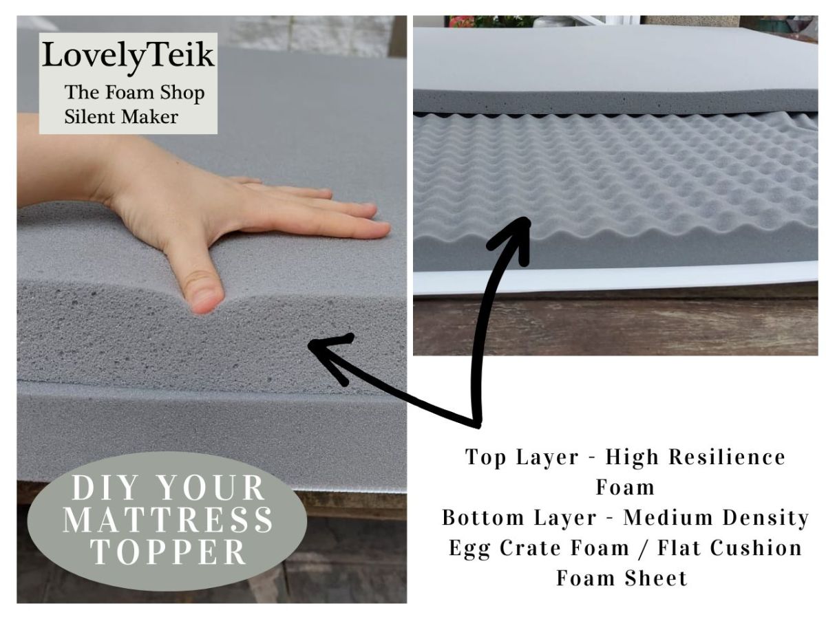 High Resilience Mattress Topper | HR Foam - The Foam Shop Msia